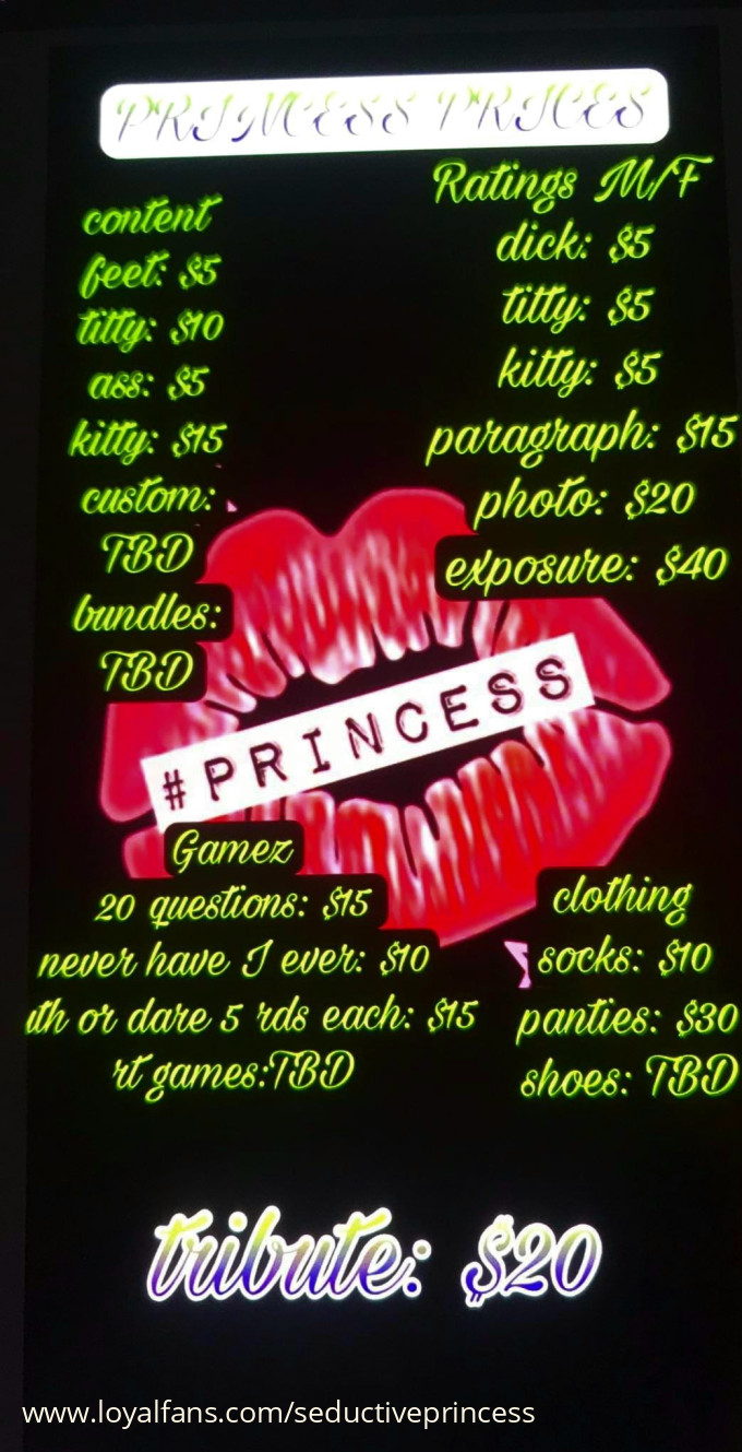 New Menu Seductive Princess Official Photos