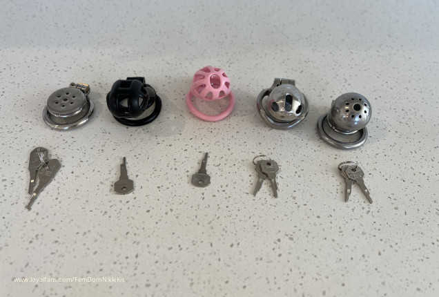My dick cage collection ♥️ 🔐 - FemDom Goddess Nikki Kit Official Photos ...