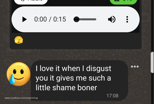 Kiss this post and send $20 you Disgusting Pig - Mayrim Hay Official ...