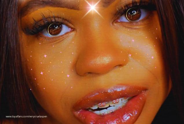 Goddess Aspen Aires Wants You To Stroke To Her Juicy Ebony Lips Verycruelaspen Official