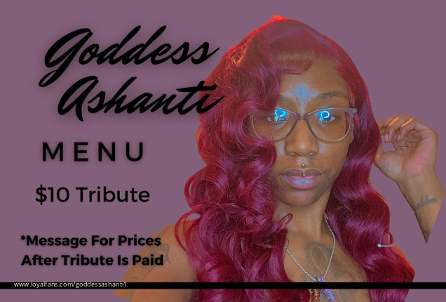 New Menu - Goddess Ashanti Official Photos | www.Loyalfans.com