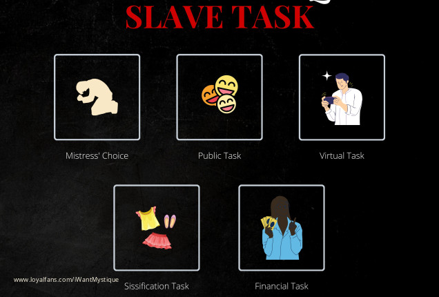 Slave Task? - Mistress Mystique Official Photos | www.Loyalfans.com