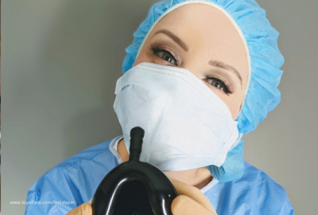 Leela Lapin Shows Off her Surgical Masks and Encourages You to Stroke - Leela Lapin Official ...