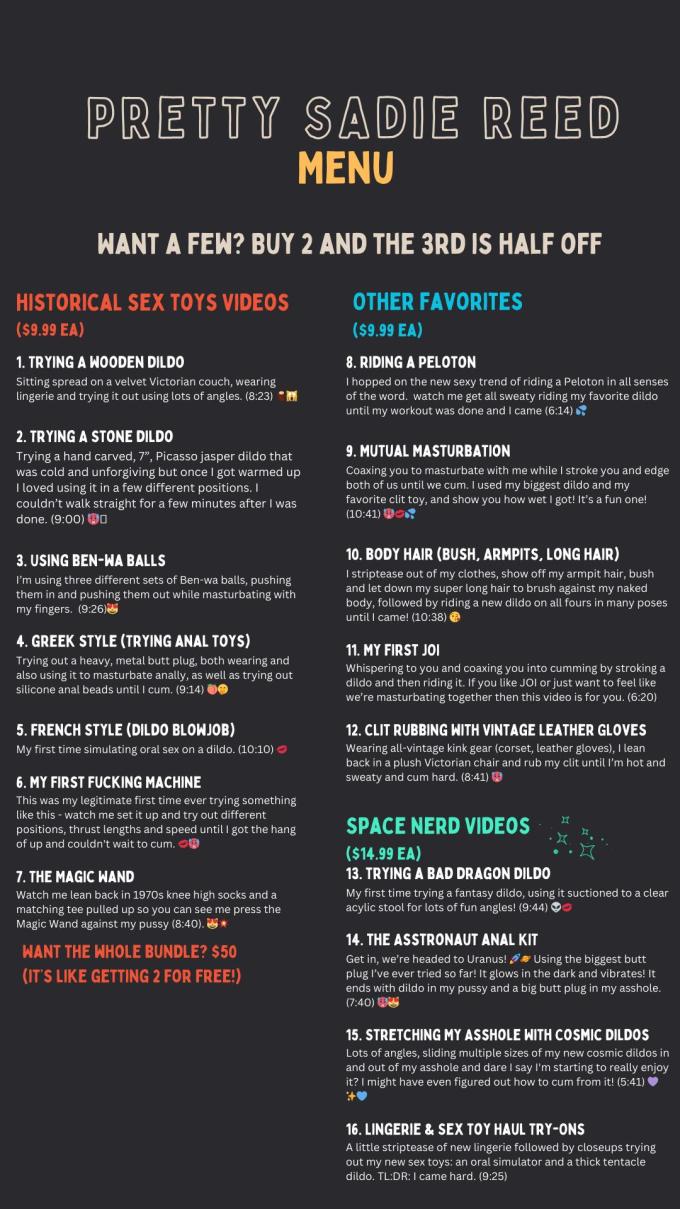 New here? I'm Pretty Sadie Reed - PrettySadieReed Official Photos ...