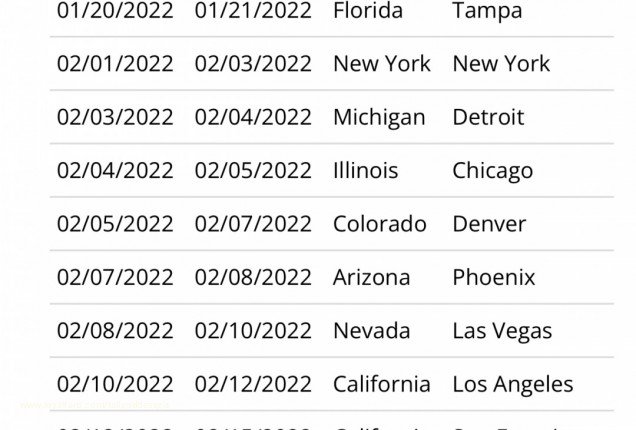 New Tour Schedule - Tall Goddess Gia Official Photos | LoyalFans