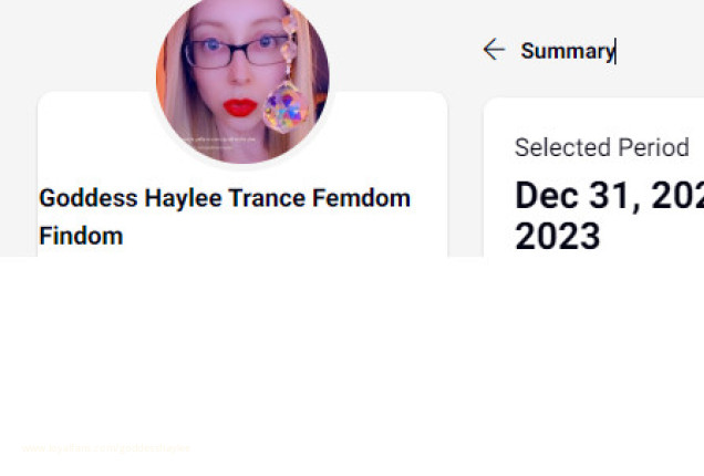 2023 Goal MET! What should be My 2024 goal? 😉 - Goddess Haylee Trance ...