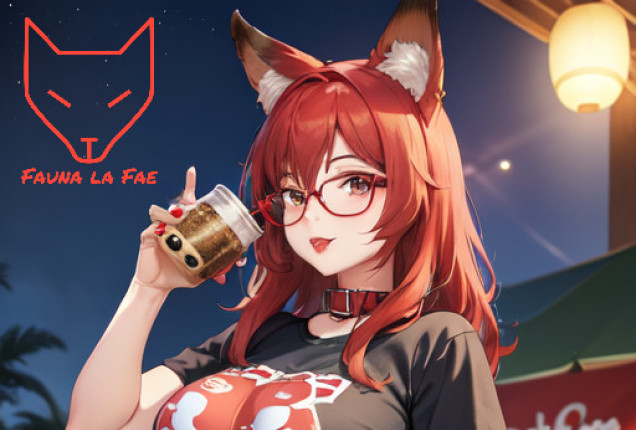All the 🔥hot🔥 girls drink boba tea - 2D AI Girl - 2D AI Fox Girl Fauna ...