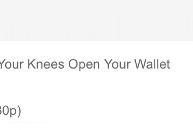 On his knees and opening his wallet. $50 sent. - PayPrincess Findom And ...