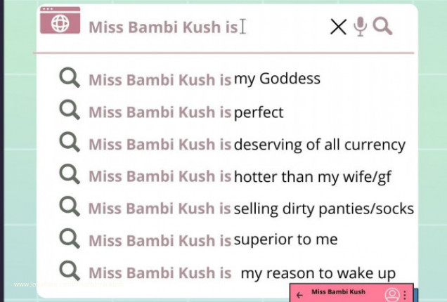Screen of a Bambi Kush fan - SpoilxBambiKush Official Photos | www ...