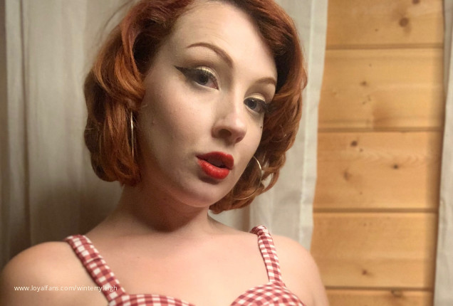 Cute Pin Up Polka Dot Bikini Photoset Winter Ryleigh Official Photos