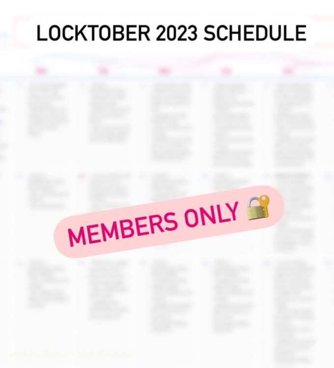 LOCKTOBER - AstroDomina Official Photos | www.Loyalfans.com