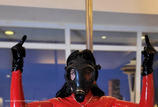 Ready to serve your Rubber Goddess? - DominaFire Official Photos | www.Loyalfans.com