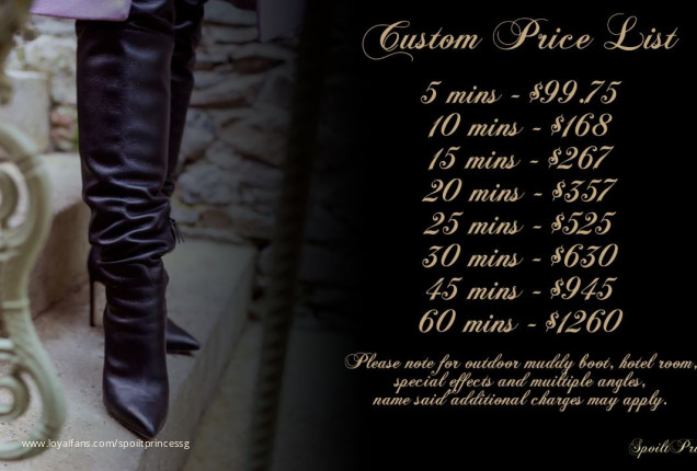 Custom Clip Rates - SpoiltPrincessG Official Photos | LoyalFans