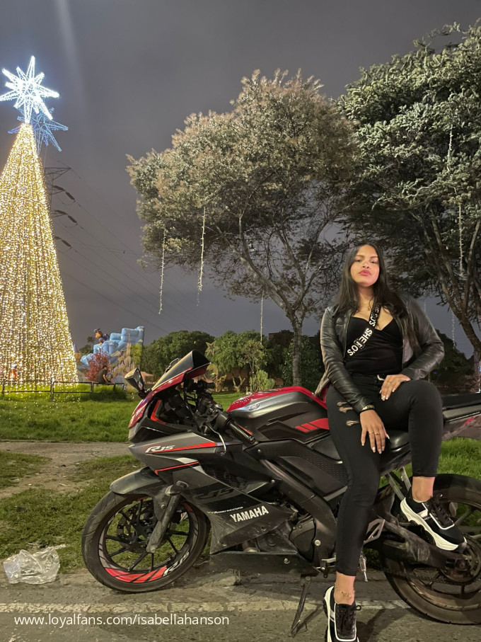 How about a motorcycle ride together? 🌇 - IsabellaHanson Official ...