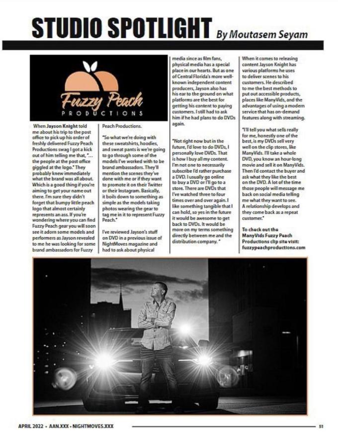 Wayback Wednesday: NightMoves Magazine Interview - Fuzzy Peach ...