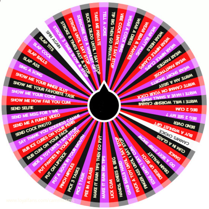 My Submissive Task Wheel - Cammi Cams Official Photos | www.Loyalfans.com