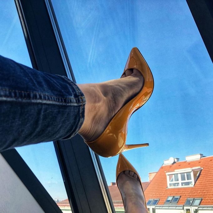 A Sky High Love For Stilettos Findom Femdom Feminization Nylons Louboutin Feet Official Photos