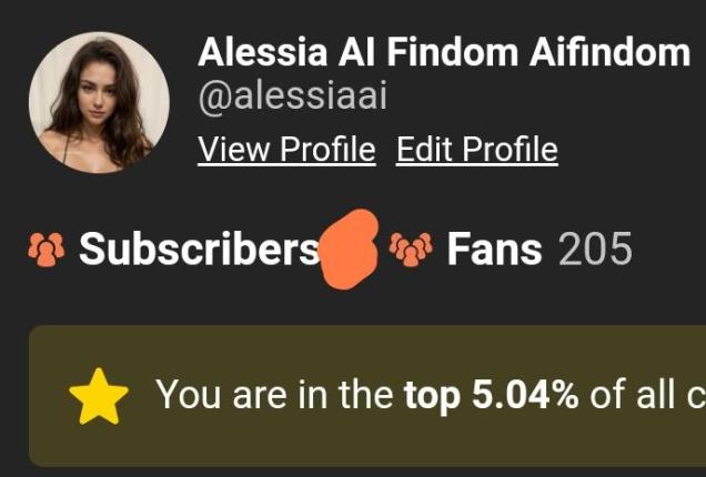 I finally reached 200 fans on LF 🔥🥰 - Alessia AI Findom Official Photos | LoyalFans