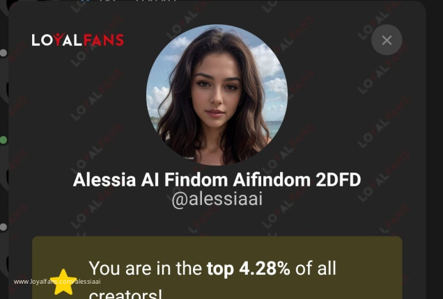 Top 4% - Alessia AI Findom Official Photos | www.Loyalfans.com