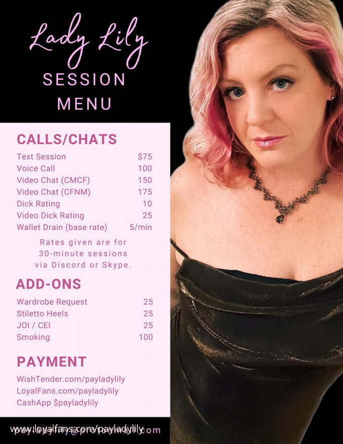 Available for Sessions - Lady Lily Official Photos | LoyalFans