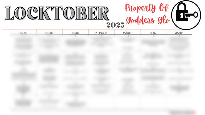 Locktober 2023 - Goddess Glo Findom Official Photos | www.Loyalfans.com