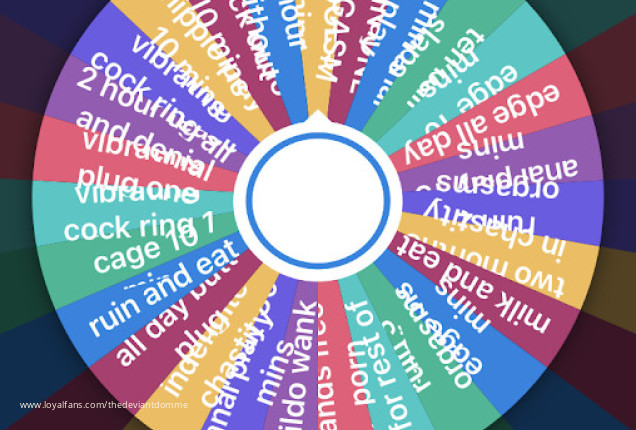 Spin the wheel and indulge in the dance of denial. - The Deviant Domme ...