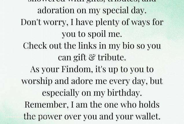 May 6th Bday Reminder: Worship Your Empress - Empress Thyxia Hypno ...