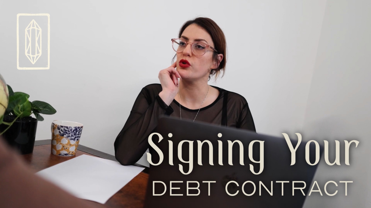 Signing Your Debt Contract Pov Countess Diamond Financial Dominatrix